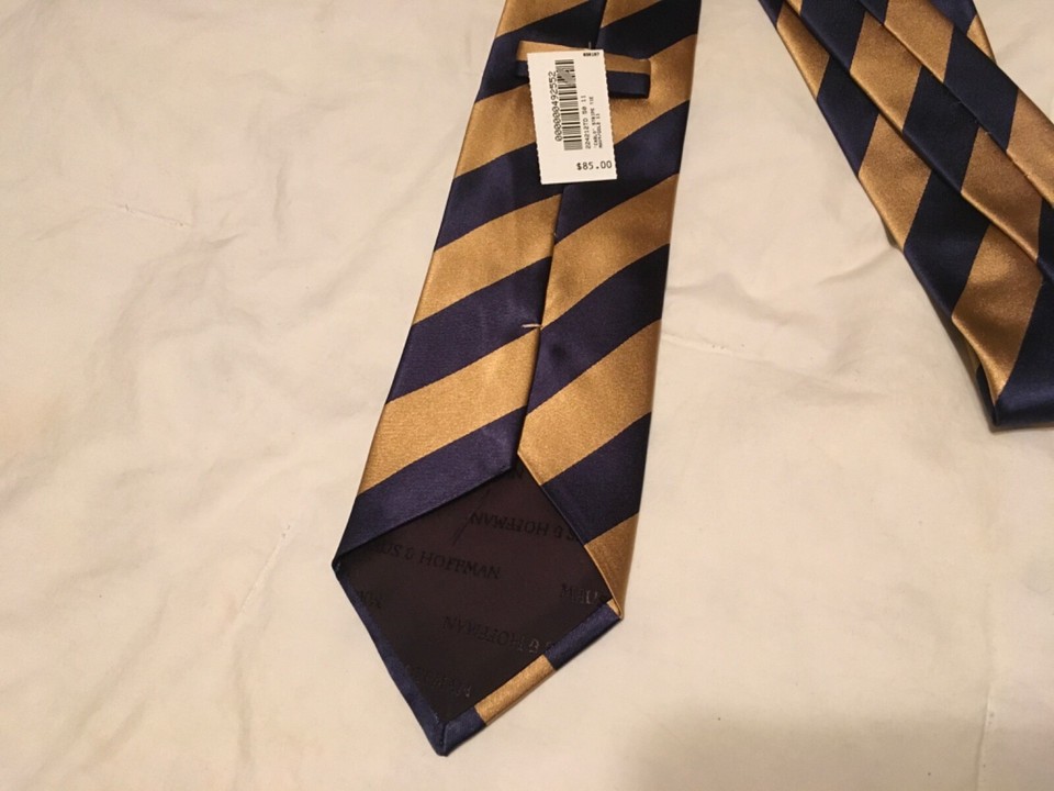 Maus & Hoffman Italy Diagonal Striped Tie 100% Silk 58” Long, New w/ Tags | eBay