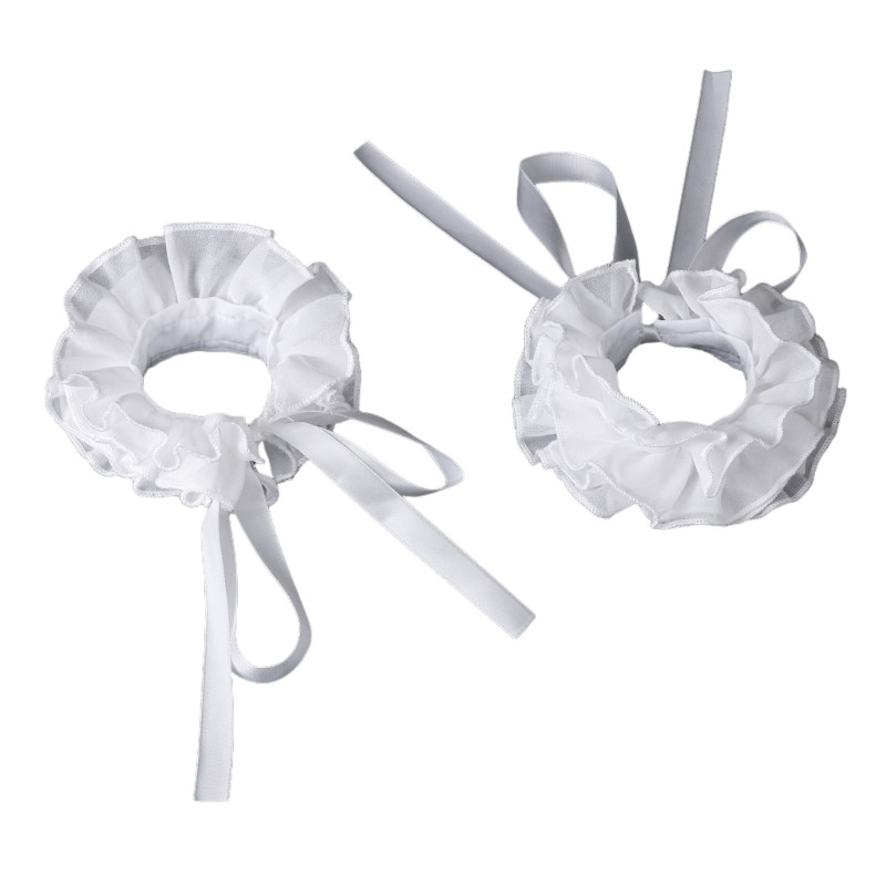 Renaissance Elizabethan Ruffled Neck Collar Clown Choker Scarf and ...