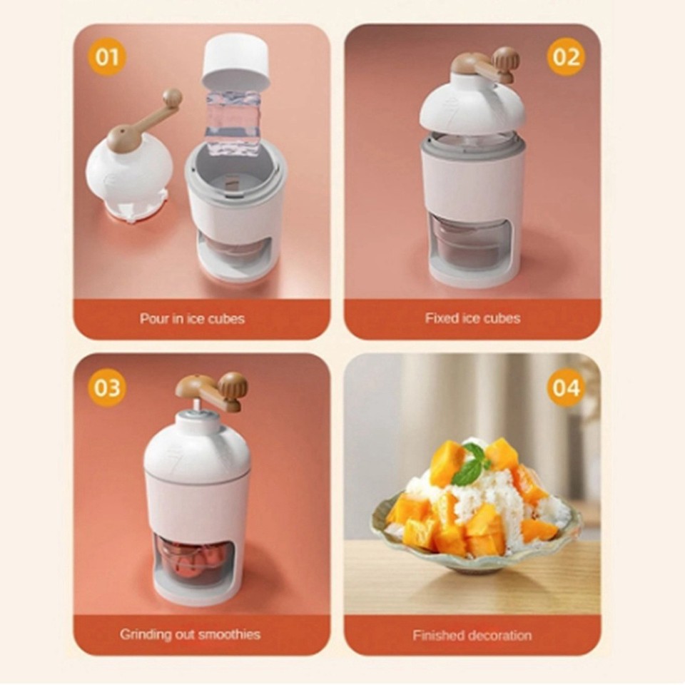 Shaved Ice Machine Ice Crusher Hand Operated Shaved Ice Maker ...