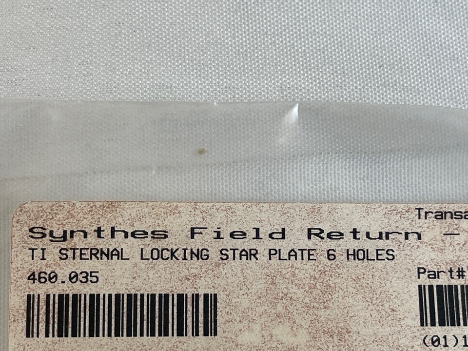 Jace Medical Zimmer Low Profile Sternal Closure System Emergency ...