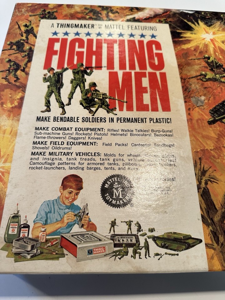 Mattel Fighting Men Thingmaker Tested Works | eBay