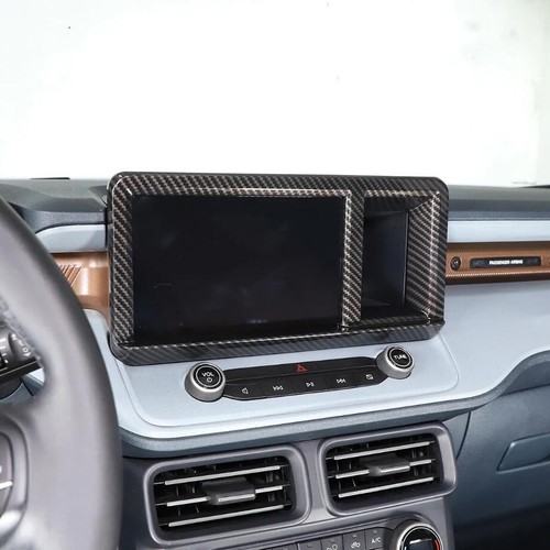 For 22-24 Ford Maverick Carbon Fiber Dash GPS Navigation Screen Frame ...