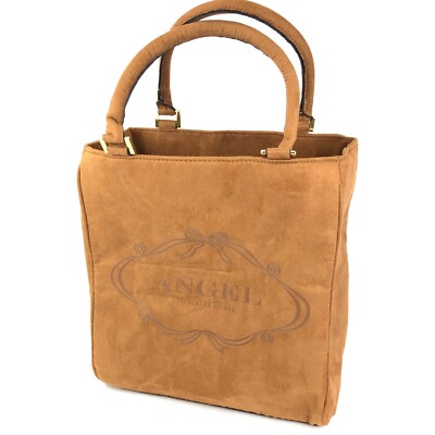 Victoria's Secret Angel Bag Tan Faux Suede Fabric with Satin Interior ...