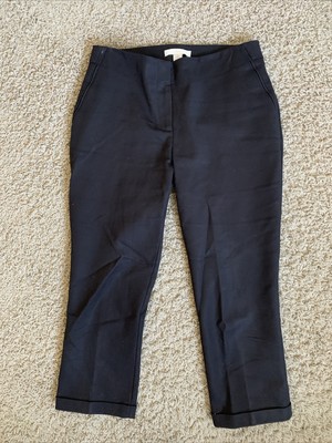 Chicos size 0 black flat front cropped Capri dress pants | eBay