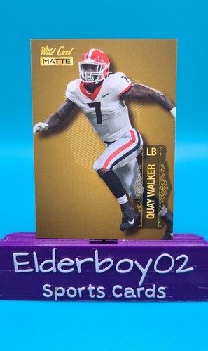 Quay Walker Rookie RC 2022 Wild Card Matte Gold Green Bay Packers | eBay