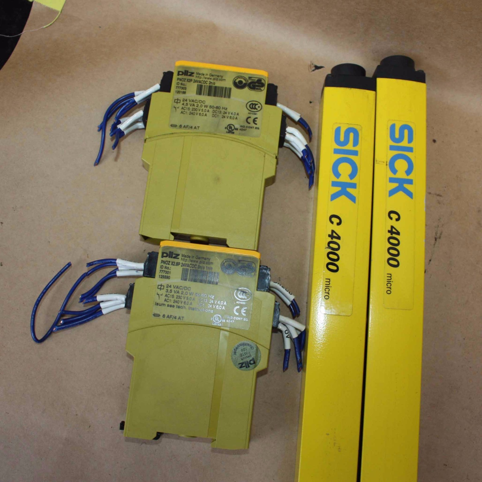 SICK C4000 micro safety light curtain transmitter receiver pair C41S ...