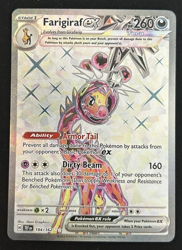 Farigiraf ex 194/162 Temporal Forces Full Art Ultra Rare Pokemon TCG ...