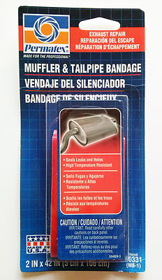 PERMATEX MUFFLER TAILPIPE BANDAGE 80331 exhaust repair 5X106cm high ...