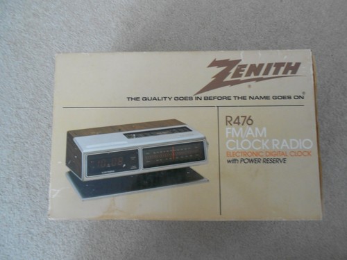 Vintage Zenith R476 AM/FM Clock Radio Electronic Digital NIB | eBay