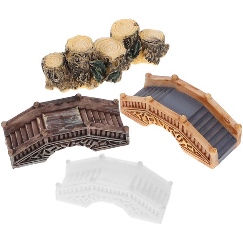 4 Pcs Miniature Bridge for Scene Garden Decoration Arch Figurines | eBay UK