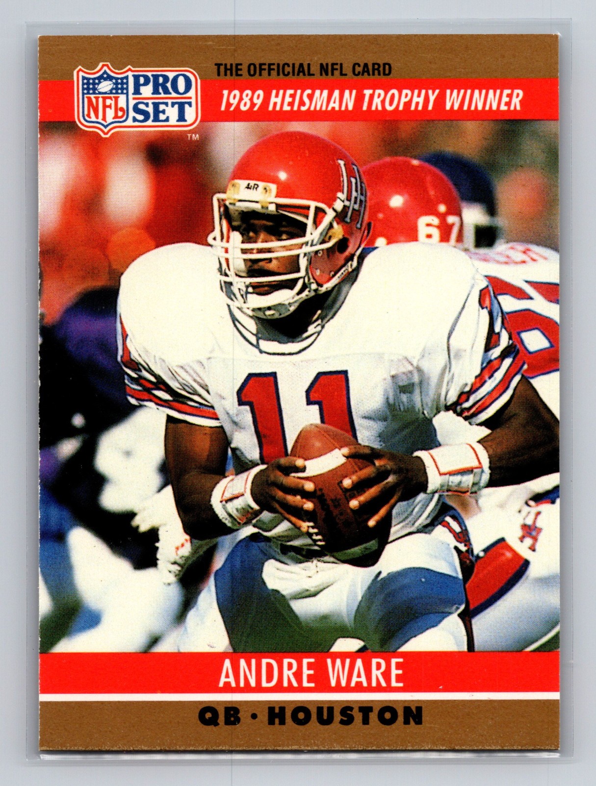 1990 Pro Set - Award Winner Andre Ware #19 No "Drafted 1st Round" (RC ...