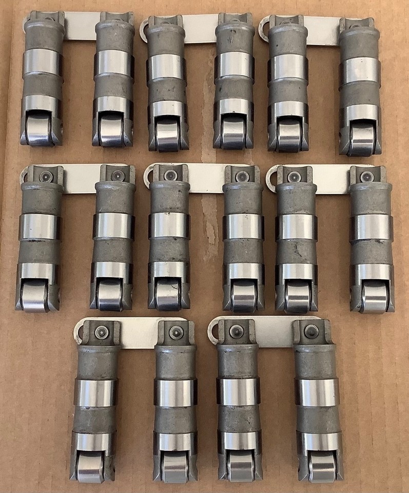 Small Block Chevy Retrofit Hydraulic Roller Lifter Set + Pushrod Set ...