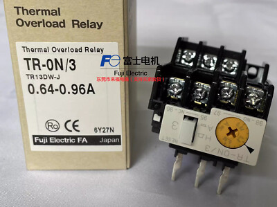 Fuji Electric Thermal Overload Relay TR-0N TR-0N/3 , 0.64-0.96A | eBay