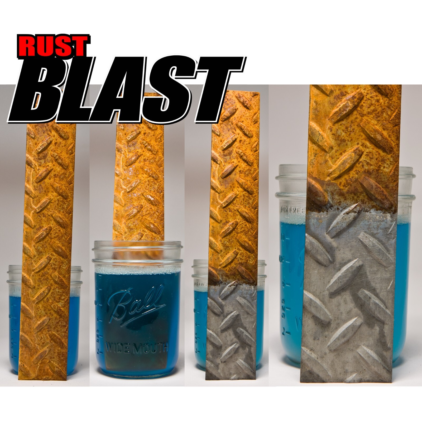 RustBlast - Powerful Metal Acid Etch - Rust Remover - Pre-Paint Primer ...