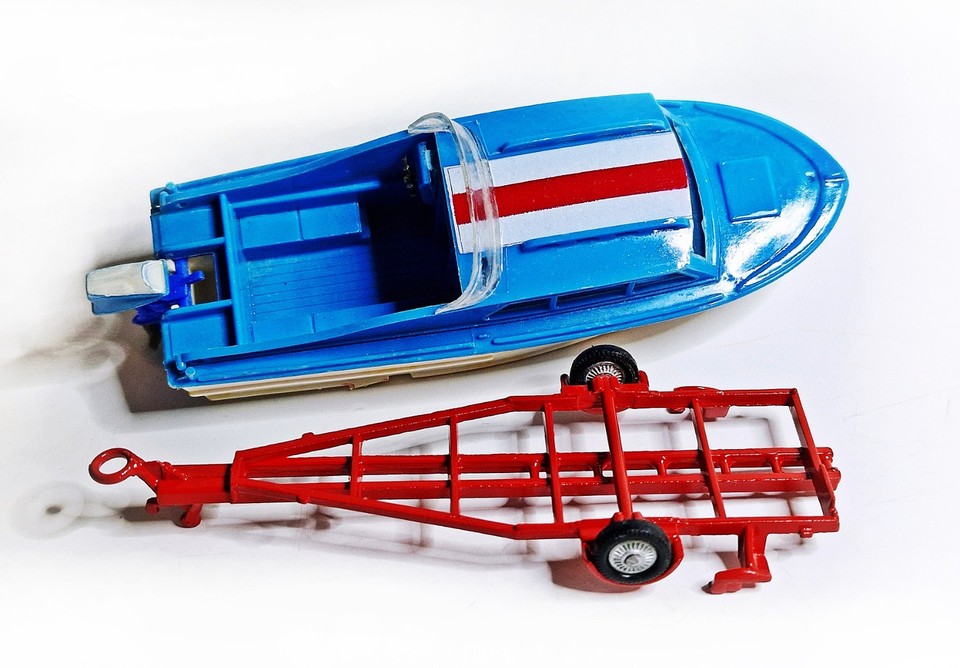 Corgi Toys Nr. 104 Dolphin 20 Cruiser - inklusive Repro Box und Figur ...