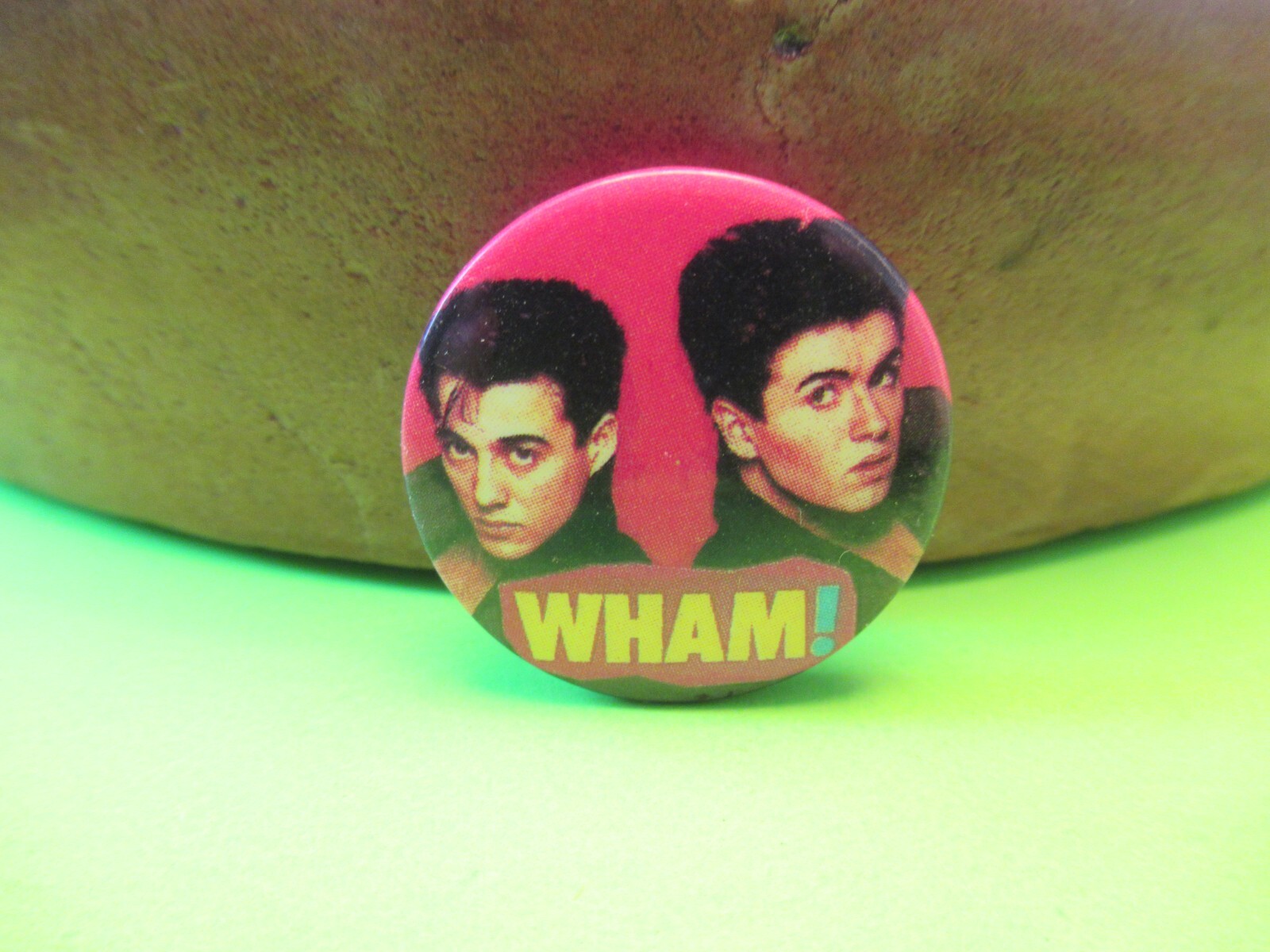VINTAGE WHAM 1" BADGE BUTTON PINBACK NEW WAVE rock | eBay