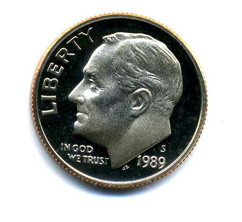 FDR 1989 S GEM BU PROOF ROOSEVELT DIME PR/PF BRILLIANT UNCIRCULATED ...