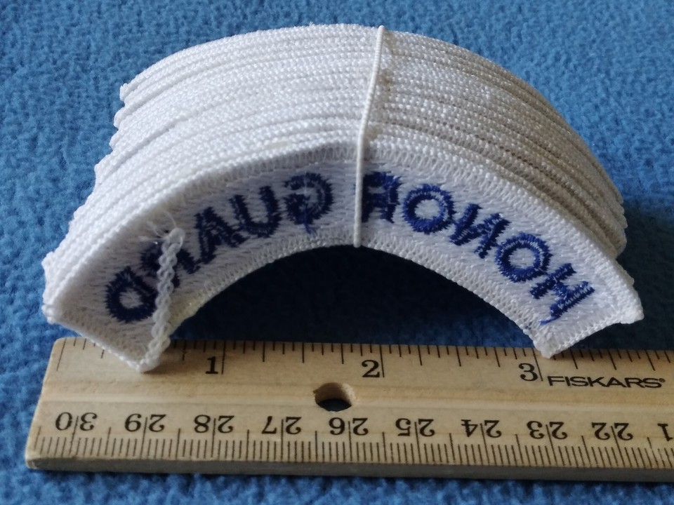 BUNDLE OF 20 - US MILITARY BLUE & WHITE HONOR GUARD TAB PATCHES - NEW ...