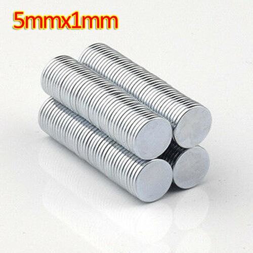 5mm Dia x 1mm Thick Disc Magnets Strong Round Small Craft Magnet N35 | eBay