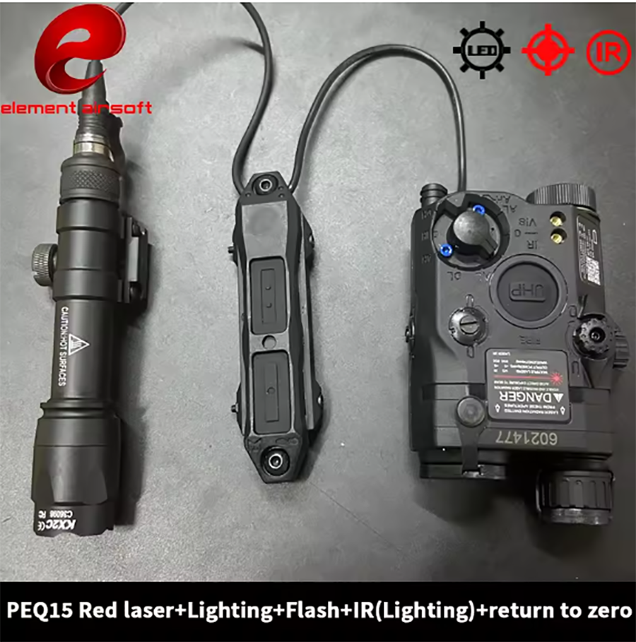 Element indicator PEQ 15 Red laser M600C flashlight indicator dual ...