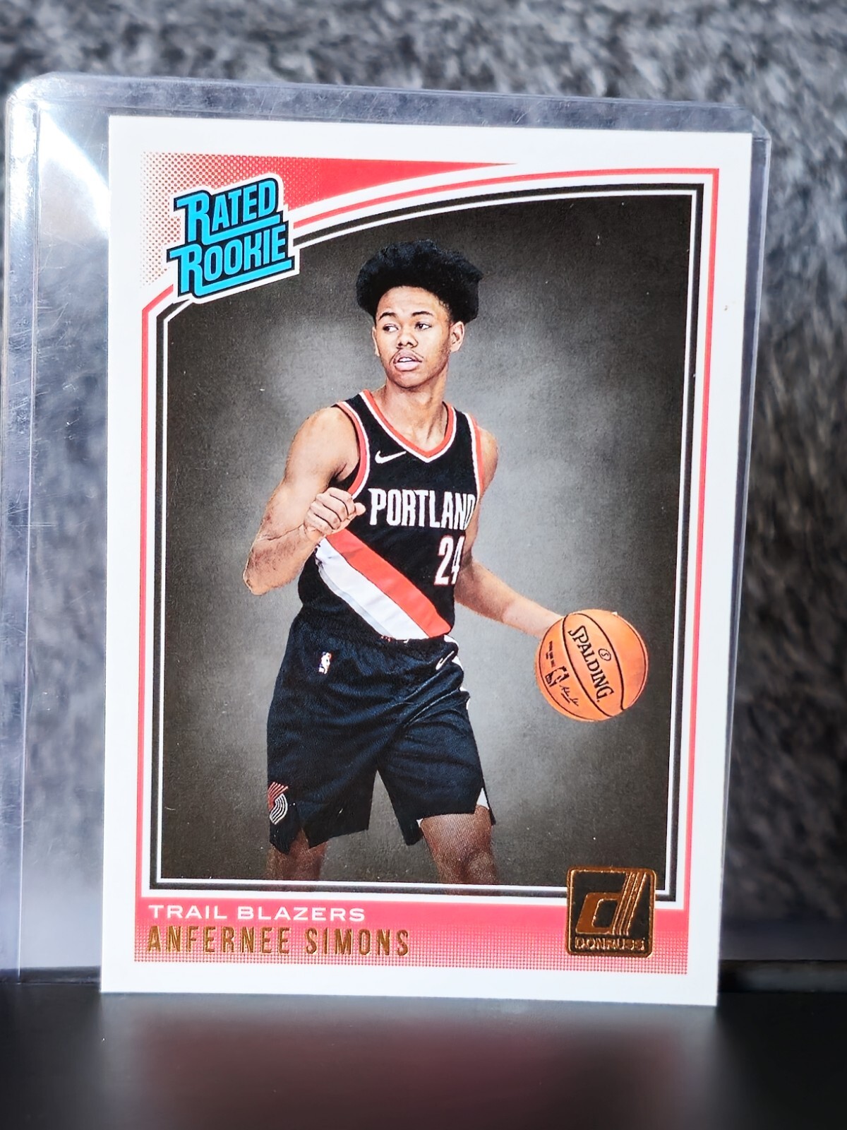 2018-19 Panini Donruss Rated Rookie #186 ANFERNEE SIMONS Portland ...