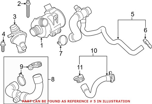 Water Hose For Genuine BMW 11537639997 | eBay