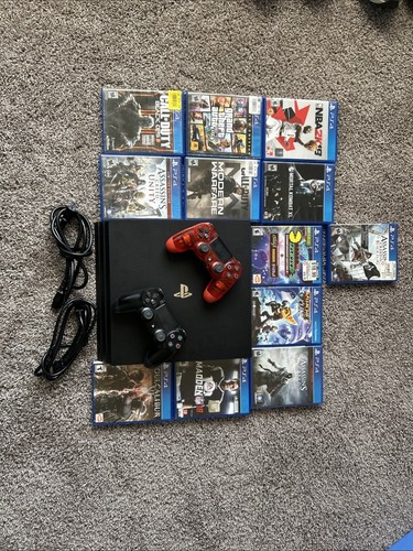 PlayStation 4 1TB Black Bundle with Controllers Tested | eBay