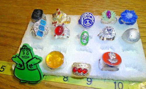 vintage lot plastic gumball vending machine adjustable toy rings #djr6 ...