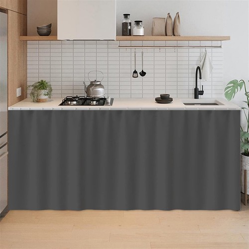 Short Curtains for Kitchen, Privacy Cabinet Curtain Dust-Proof Window ...
