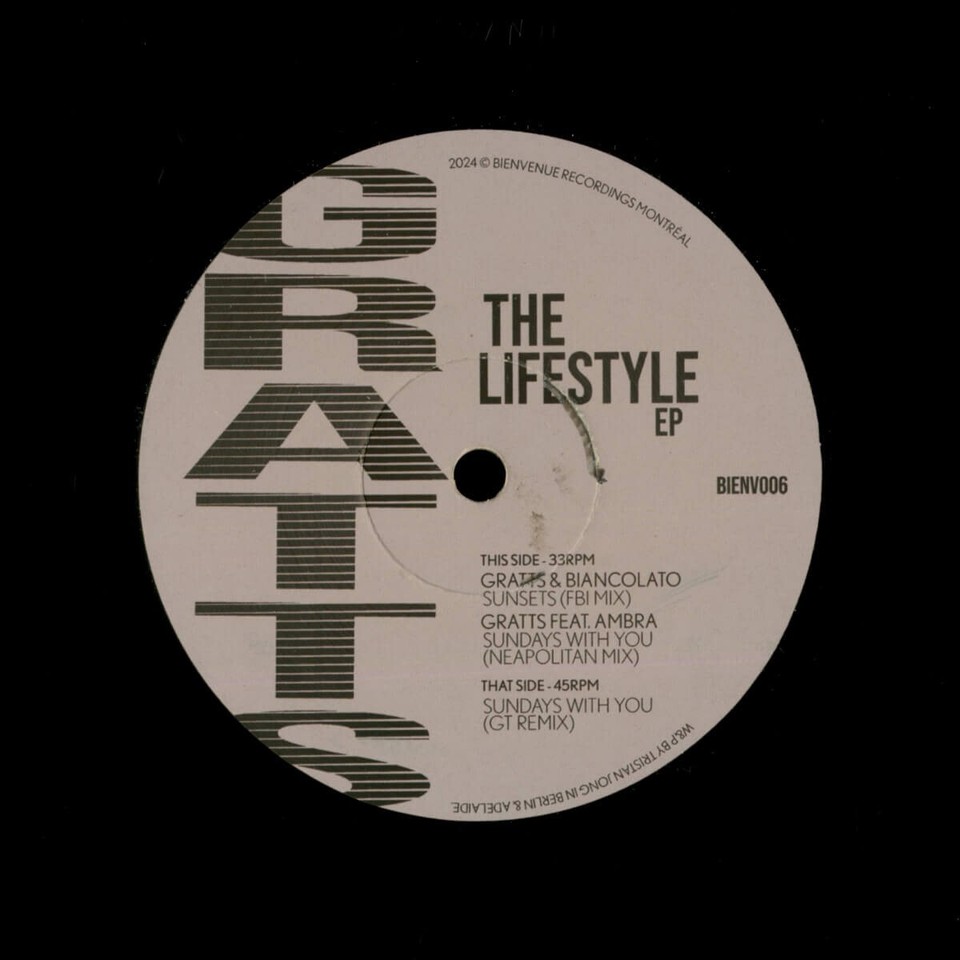 Gratts - The Lifestyle Ep W/ Gene Tellem Remix 12Inch Bienvenue ...