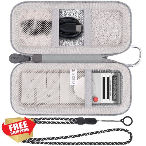 Aenllosi for HiDock P1 AI Voice Recorder Hard Case Grey | eBay
