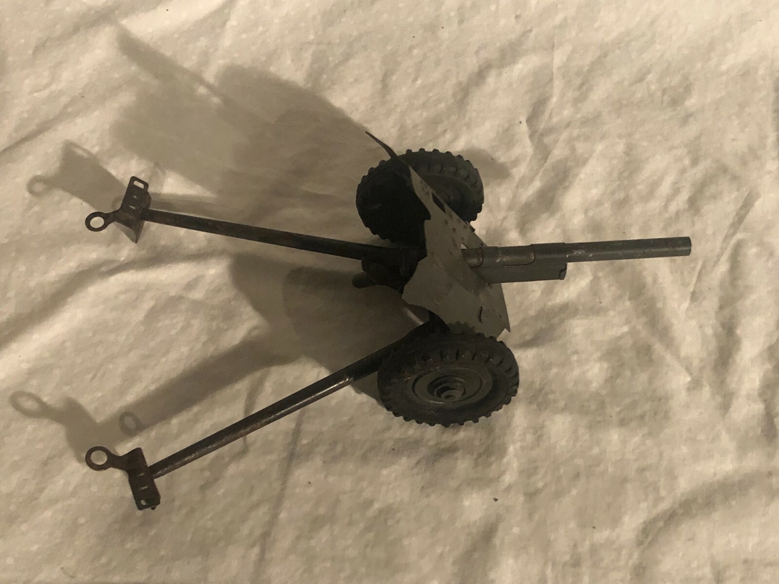 Hausser Elastolin Cannon Anti-Tank Gun Field Artillery Tin Toy Germany ...