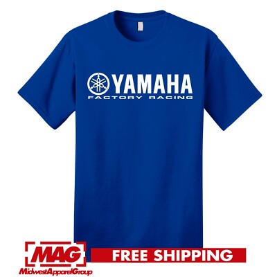 YAMAHA FACTORY RACING T-SHIRT Motocross Shirt Tee ATV OEM R1 R6 Motor ...