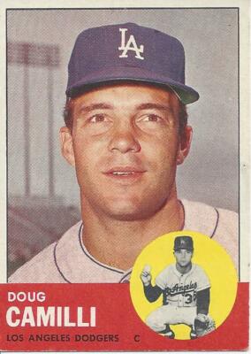 1963 Topps Doug Camilli 196 Dodgers VG-EX | eBay