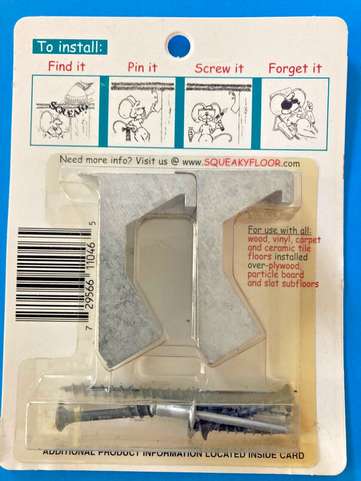 SQUEAK RELIEF - SQUEAKY FLOOR HOME REPAIR KIT SR-100 TWIN PACK MADE IN ...
