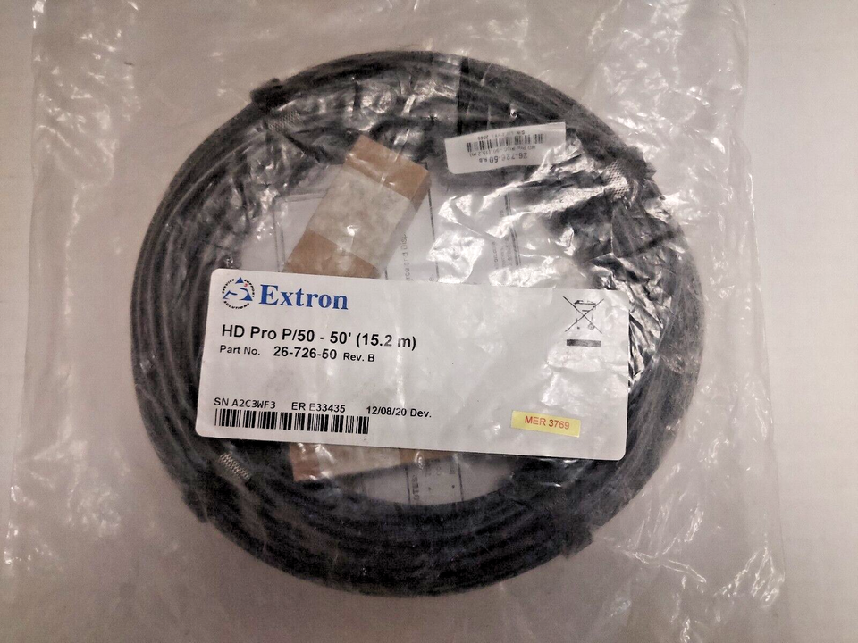 Extron HD Pro P/50-50' HDMI Cable Premium High Speed Optical Cable 26 ...