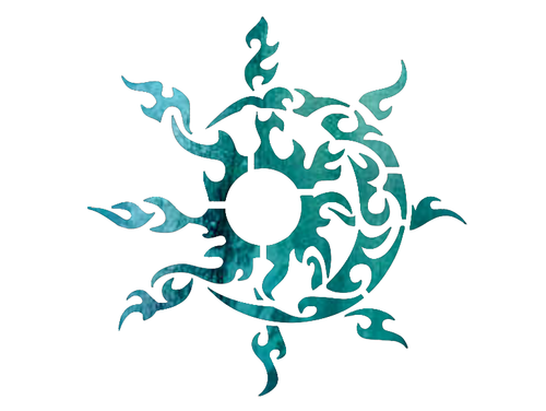 MOON AND STAR Fancy Mystic Tribal Design 8 x 10 Reusable Stencil Sheet ...