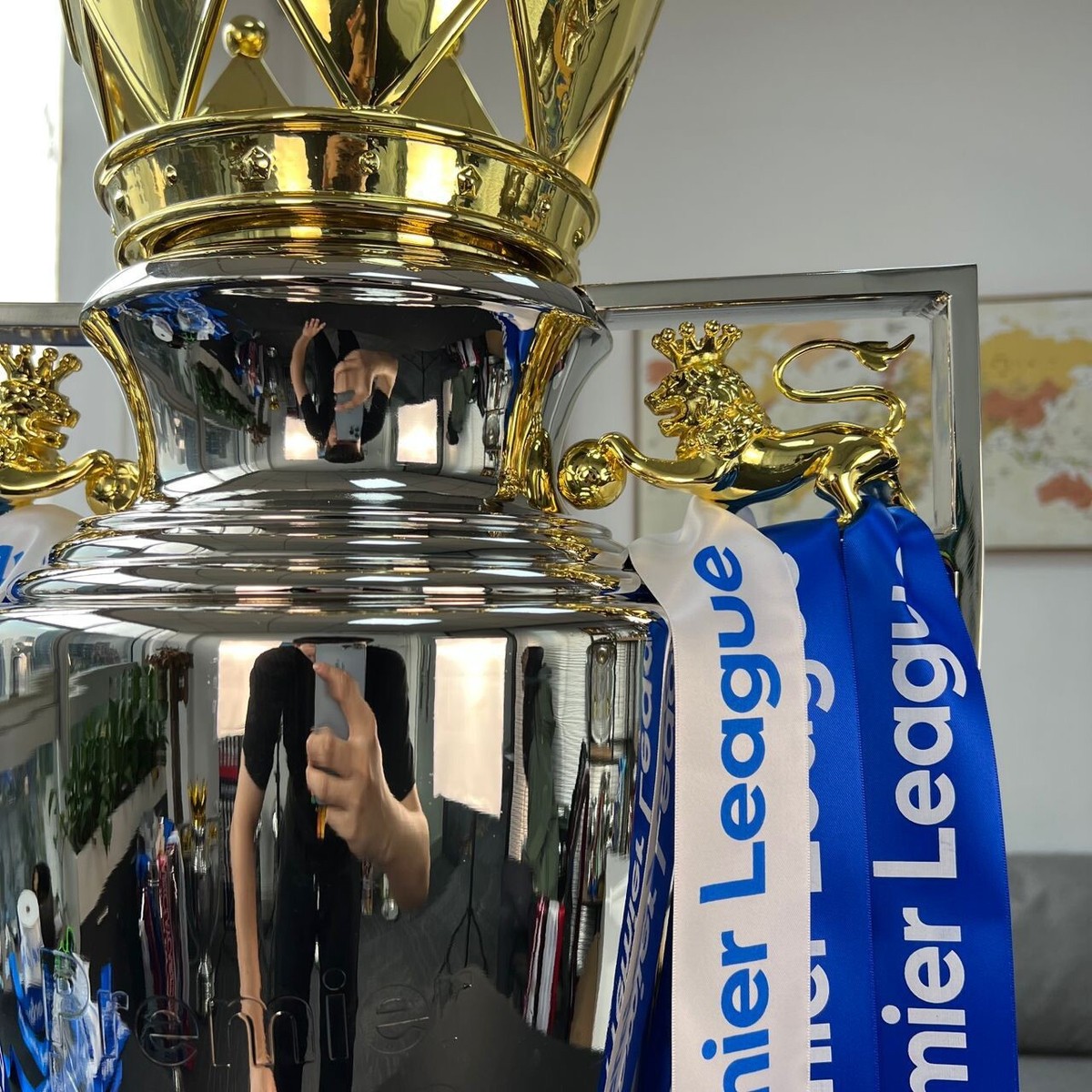 Premier League Trophy Replica Ebay.com European Football Cup Silver
