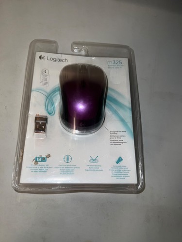 Logitech Wireless Mouse M325 Designed-for-Web Scrolling Vivid Violet NEW HJ31 | eBay