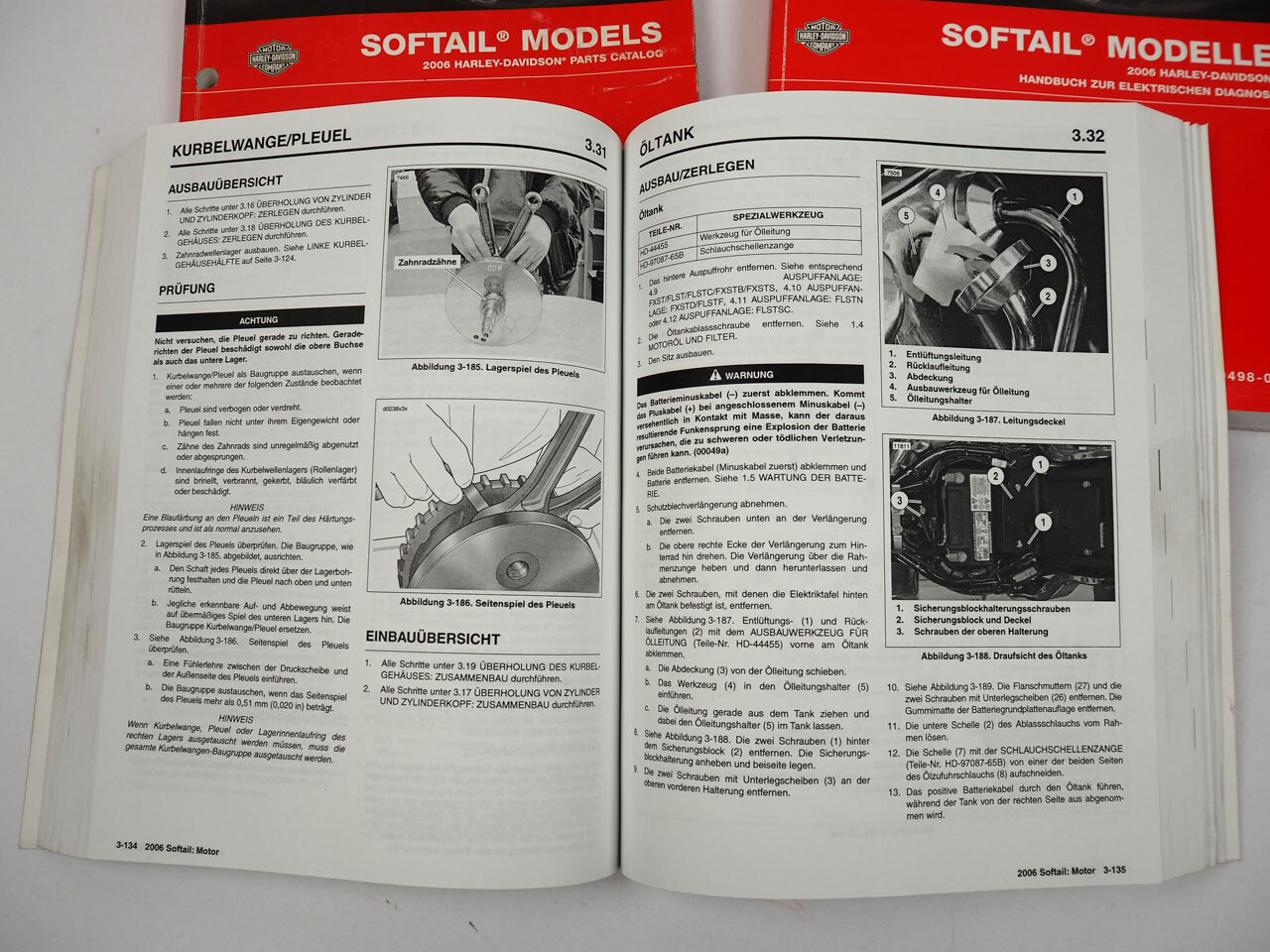 Harley Softail FLST FXST Modelle 2006 Werkstatthandbuch Diagnose Parts ...