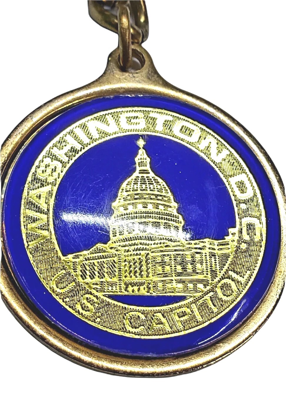 Washington DC Keychain Vintage Souvenir Keyring U.S Capitol Building ...