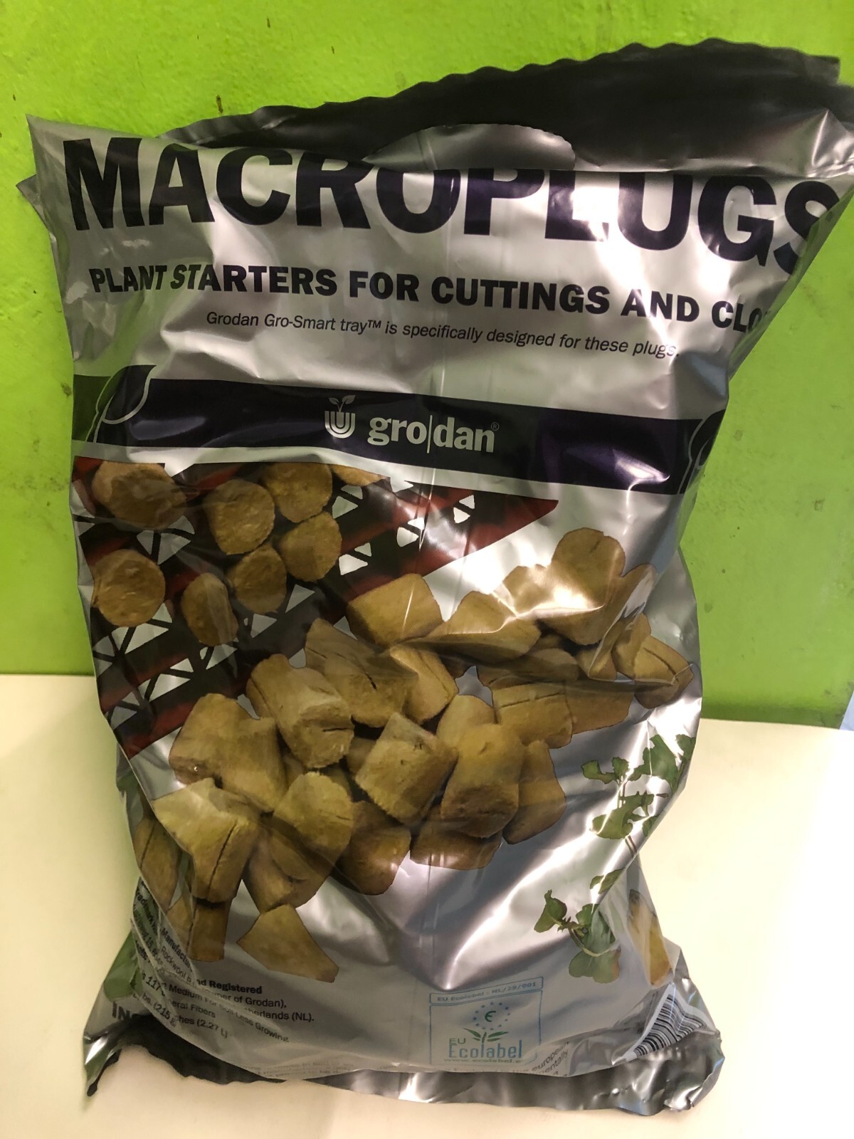 Grodan 50 ct MACRO PLUGS 1.5" inch Rockwool Round Starter Seedling ...