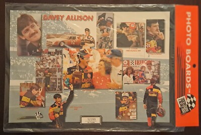 1993 Davey Allison (#28) Press Pass Photo Board NASCAR Texaco /75,000 ...