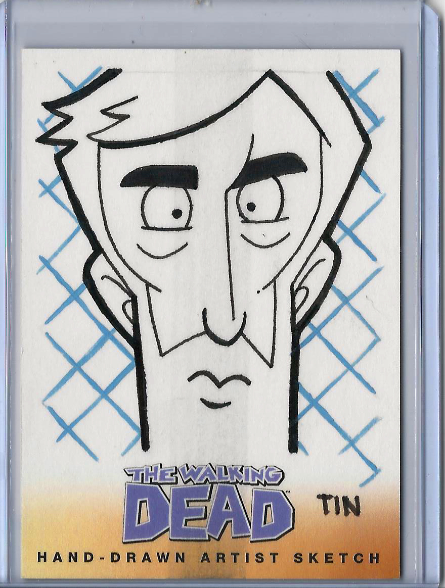 The Walking Dead Comic Series 2 Cryptozoic Sketch Card Dustin Tin Foust ...