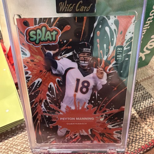 2025 Wild Card Splat 18/18 Bookend Color/Number Match Payton Manning | eBay