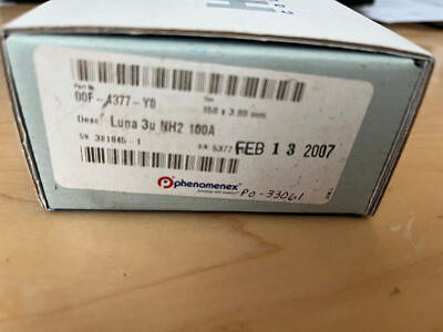 New HPLC column Phenomenex Luna NH2 3u 150x3mm 00F-4377-Y0 | eBay