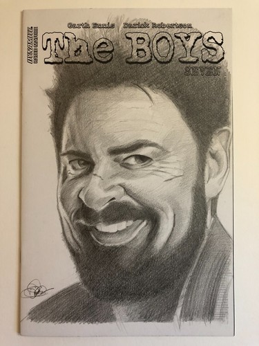 Original sketch cover variant comic art, Billy Butcher by Dan ...