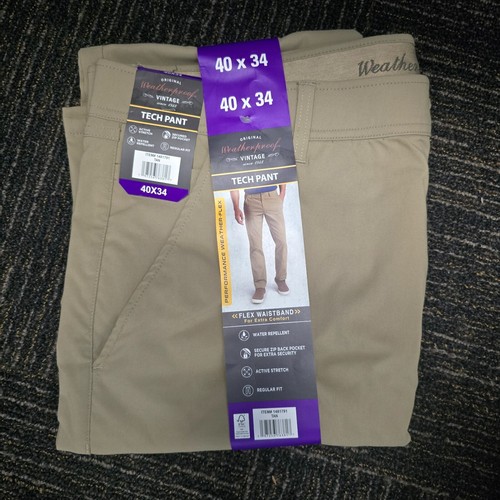 Weatherproof Vintage Mens Tech Pant Straight Stretch Water Repellent ...