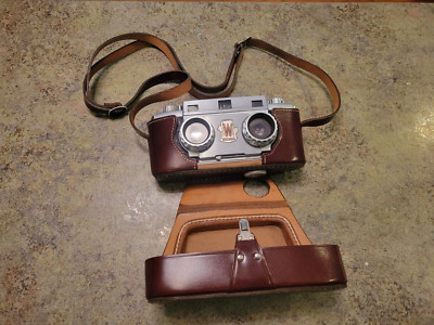 Vintage WOLLENSAK Stereo 10 Film 3D Camera w Original Leather Case | eBay