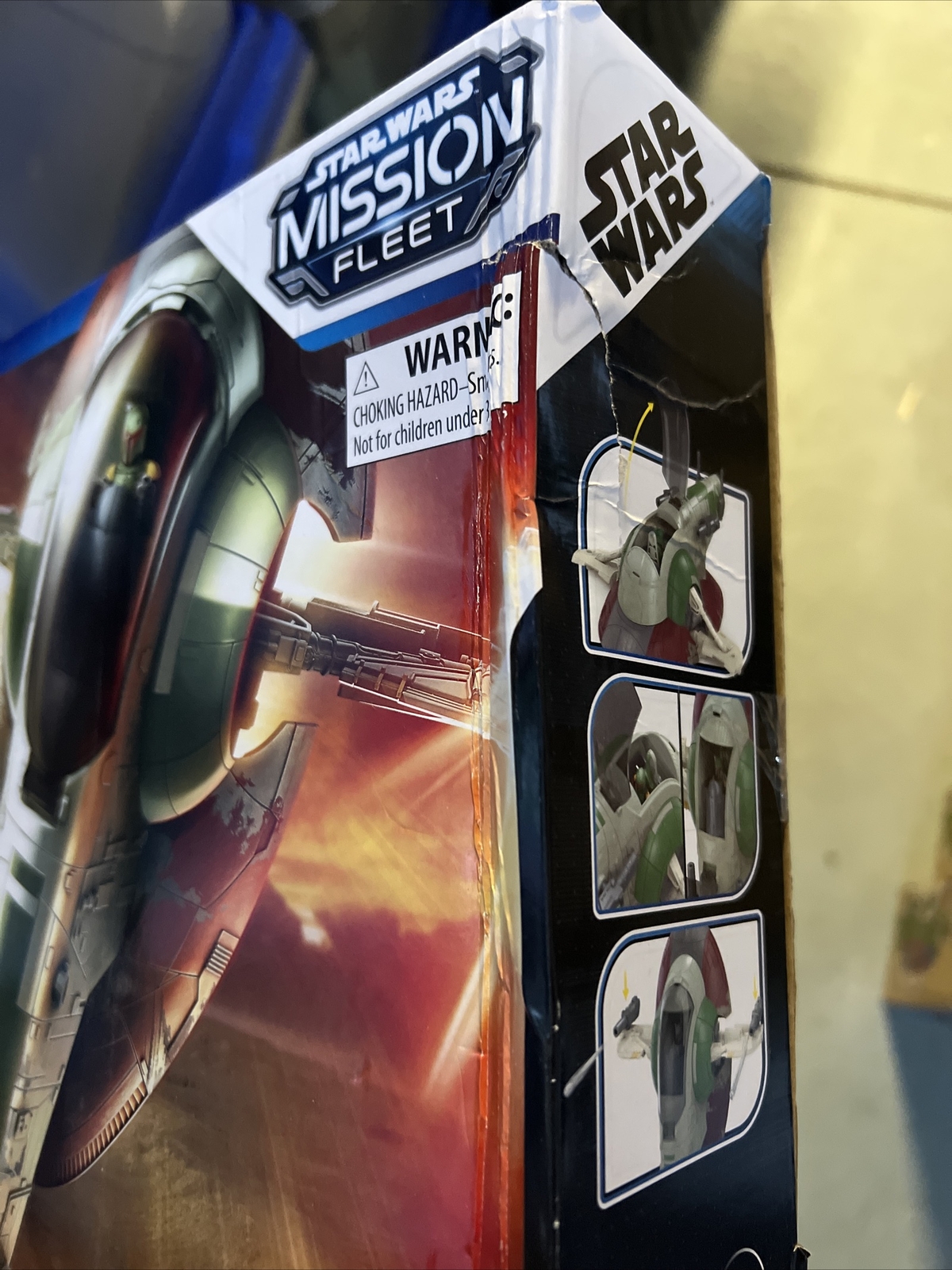 Star Wars Mission Fleet Boba Fett's Deluxe Starship Firespray Slave I ...
